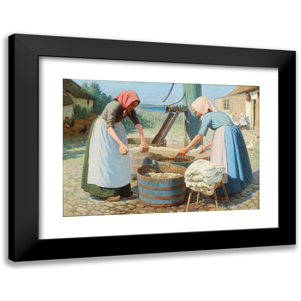 Valdemar Magaard 24x18 Black Modern Framed Museum Art Print Titled - A ...