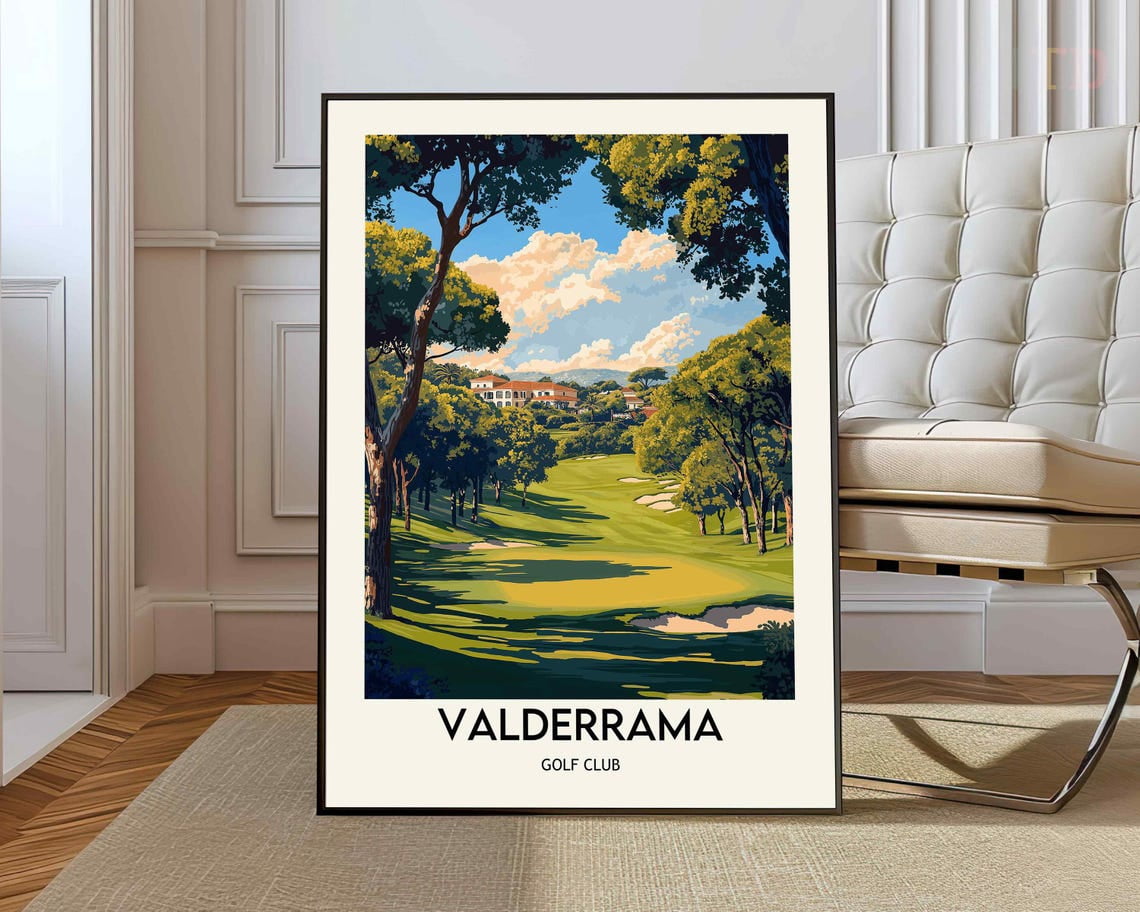 Valderrama Golf Course Poster, Valderramavalderrama Print, Valderrama ...