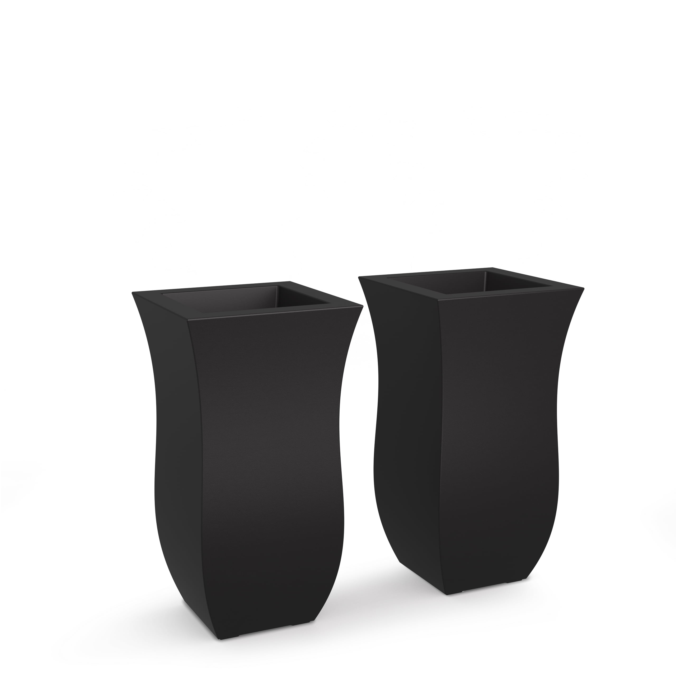 Valencia 30in Tall Planter - Black (2-Pack) - Walmart.com