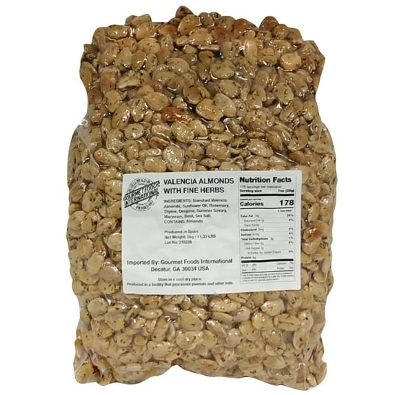 Bella Maria Valencia Almonds, Fine Herbs, Whole Gourmet Nuts, 11 lb ...