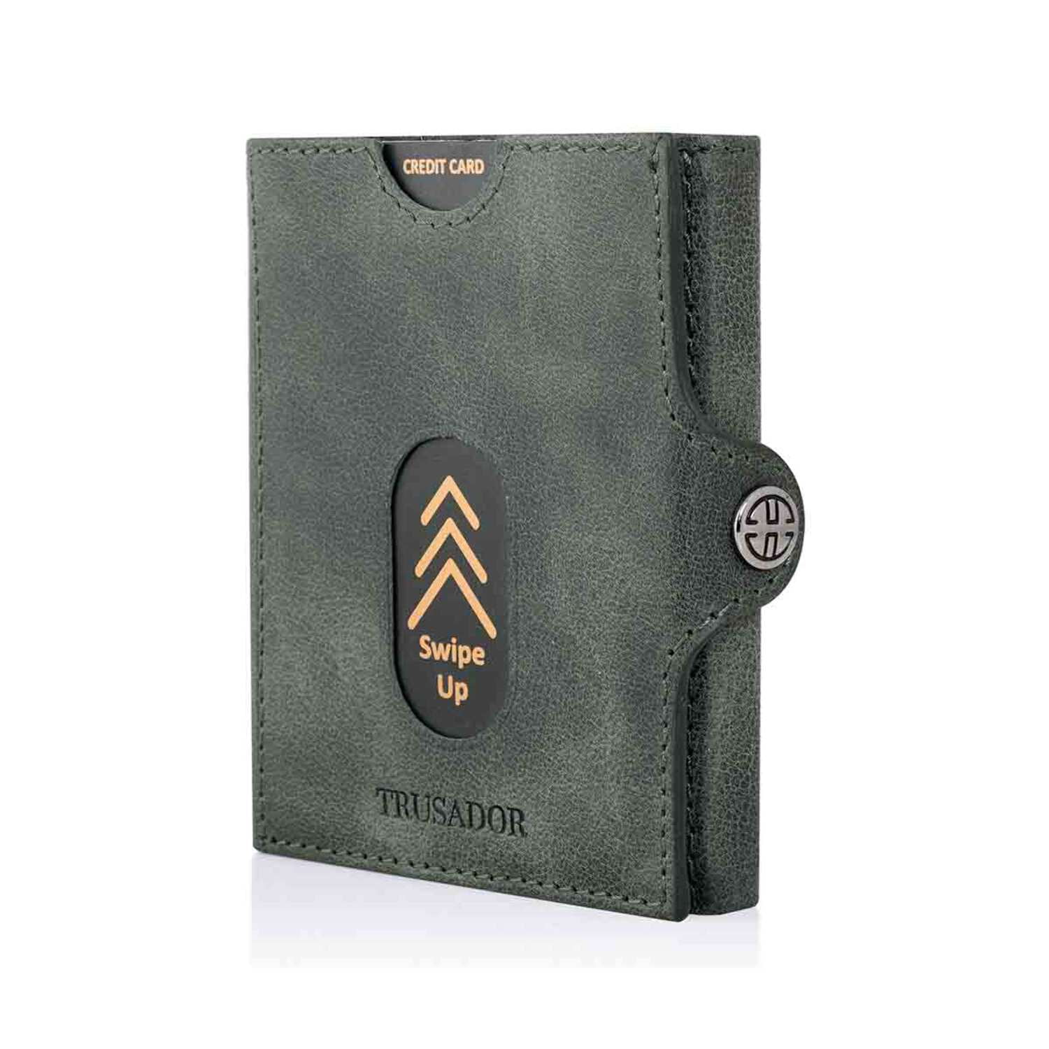 Valencia Full Grain Leather Trifold Wallet with Coin Pocket - Walmart.com