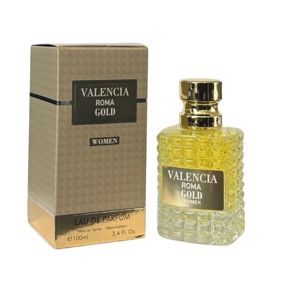 Valencia Roma Gold Eau de Parfum for Women – 3.4 fl oz | 100 ml Spray ...
