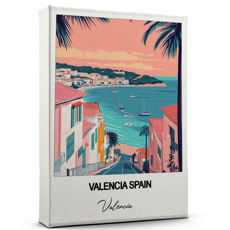 Valencia Spain Travel Wall Decor – Scenic Travel Canvas Print of ...