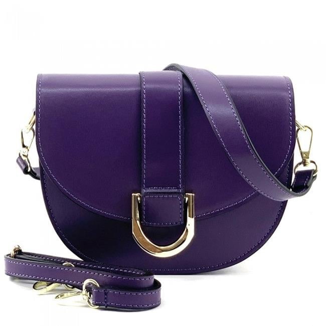 Valentina Leather Crossbody Bag, Purple - Small - Walmart.com