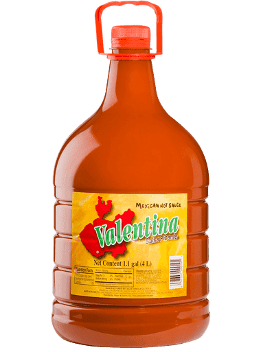 Valentina Mexican Hot Chile Sauce Spices Picante Salsa 1.1 Gallon/4 ...