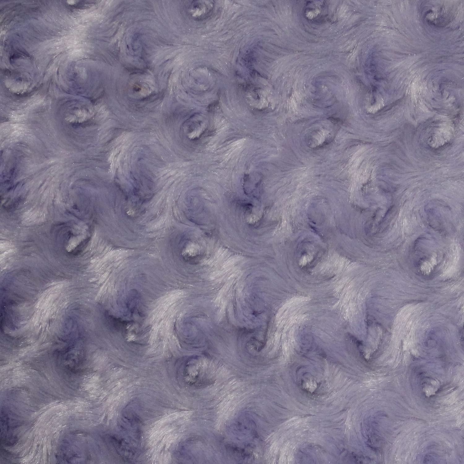 Valentina Textile Inc Minky Rosebud Fabric by The Yard(1 Yard, Lavander ...