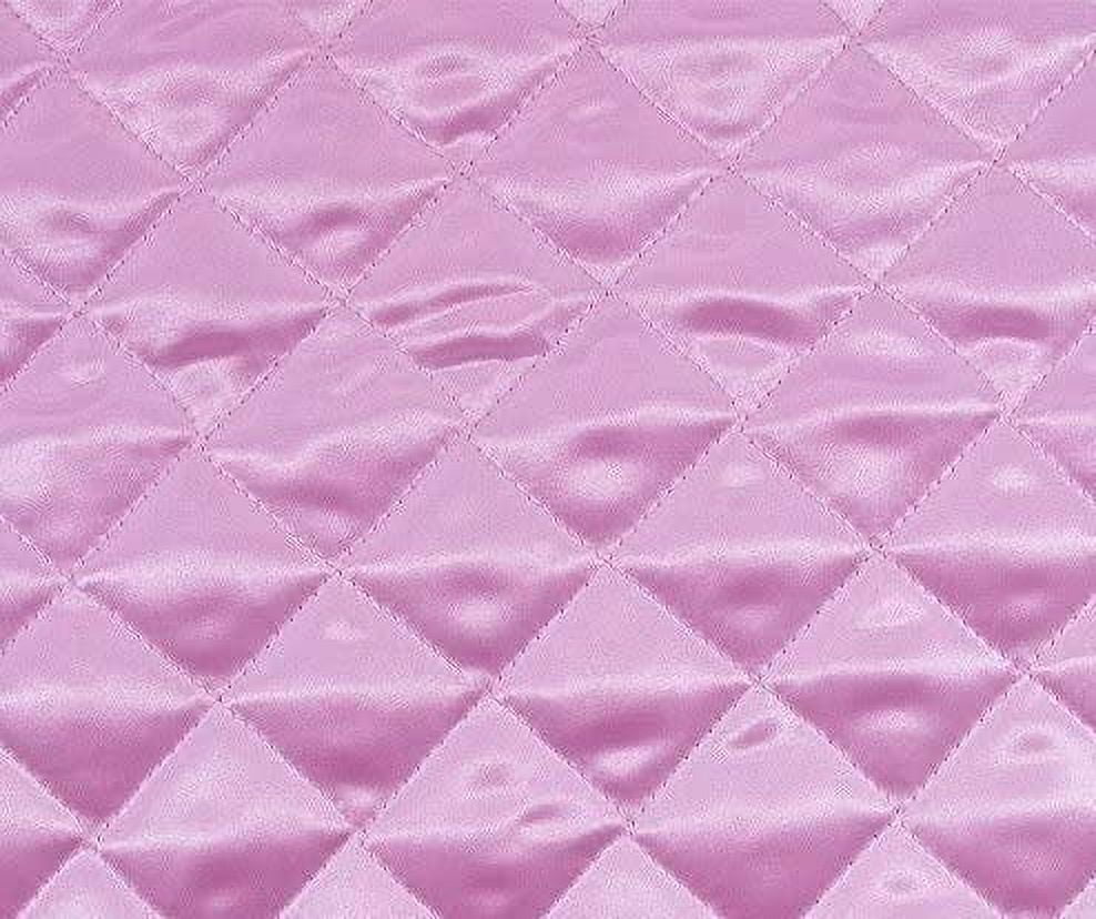 Valentina Textile Inc Polyester Quilted Padded Fabric (1 Yard, Pink ...