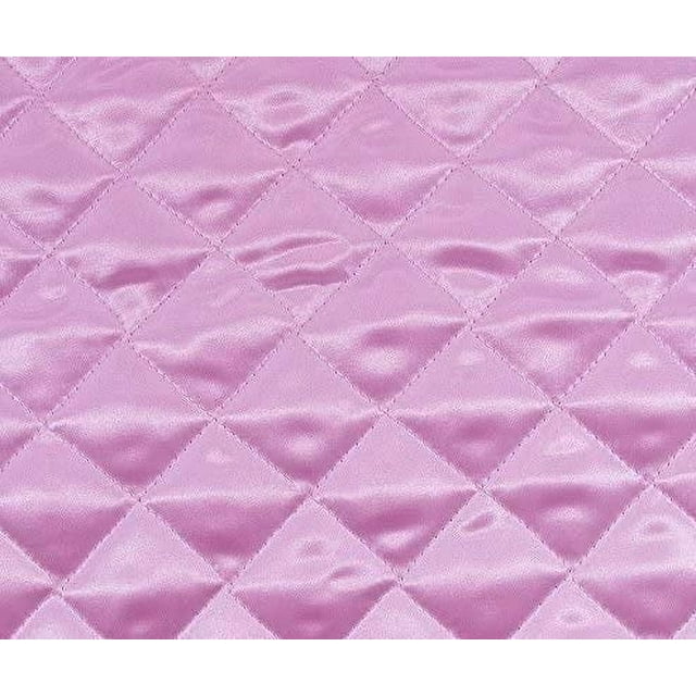 Valentina Textile Inc Polyester Quilted Padded Fabric (1 Yard, Pink ...