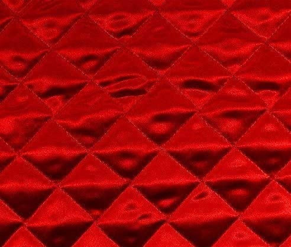 Valentina Textile Inc Polyester Quilted Padded Fabric (1 Yard,Red ...
