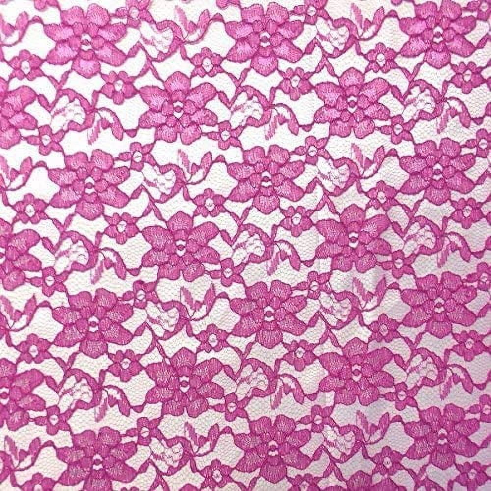 Valentina Textile Inc Raschel Lace Fabric 60" Wide Polyester French ...