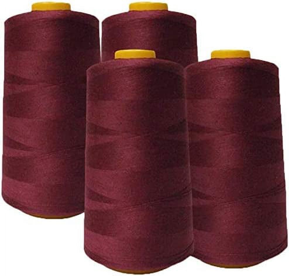 Valentina Textile inc 4 Pack of 6000 (24,000 Total) Yard Spools Sewing ...