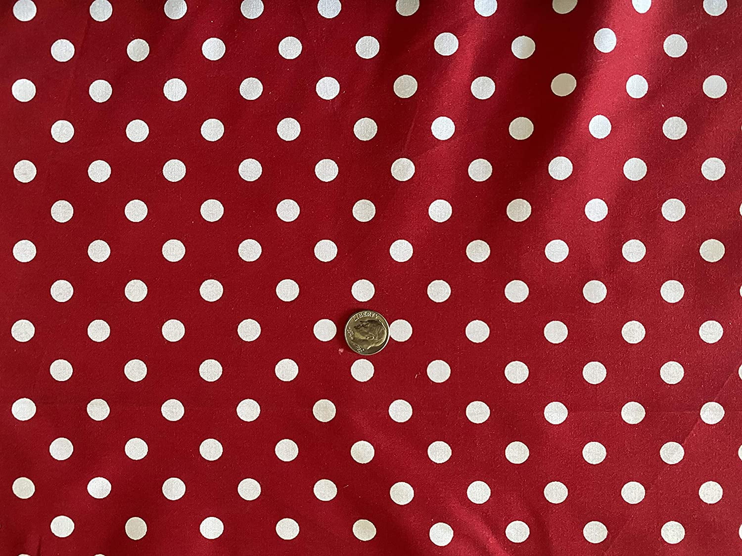 Valentina Textile inc Small Polka Dot Poly Cotton Multi-Colors 60" Wide ...
