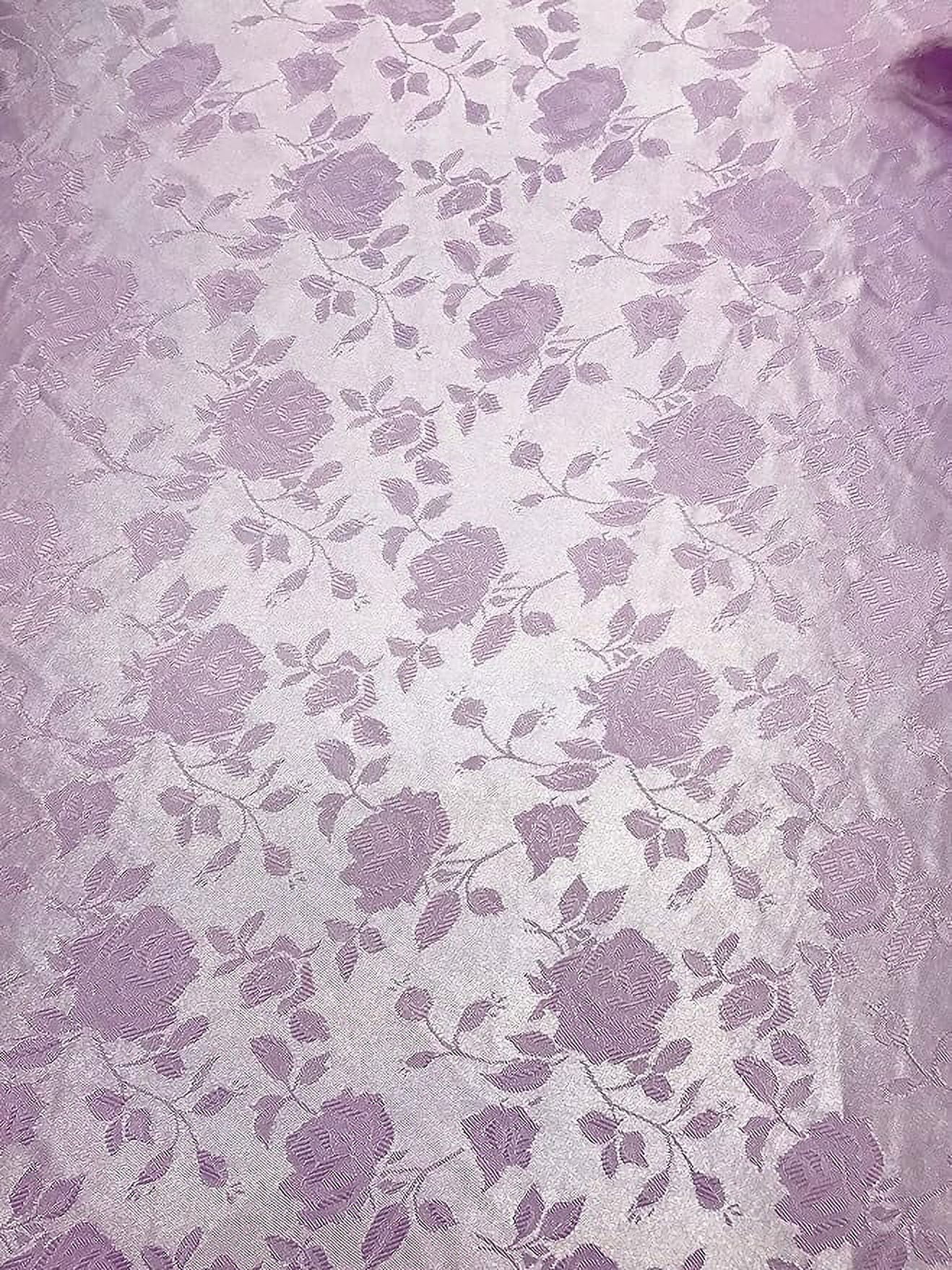 Valentina Textile's Inc Rose Jacquard Satin 60/59" Witdh Sells by The ...