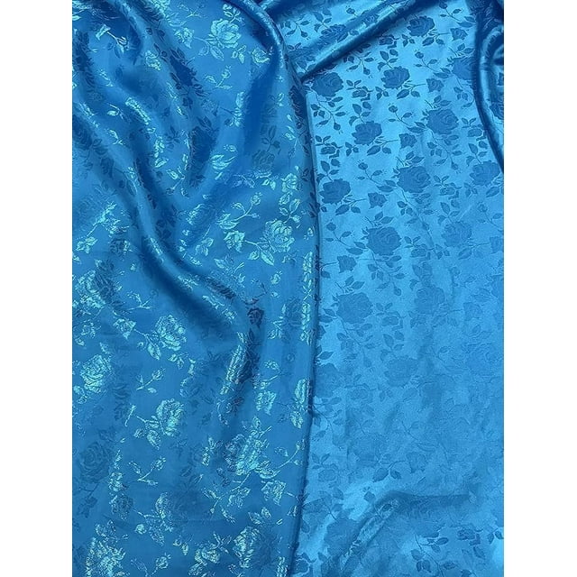 Valentina Textile's Inc Rose Jacquard Satin 60/59" Witdh Sells by The ...