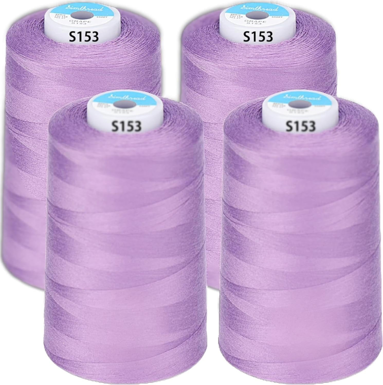 Valentina Textiles Inc. 4 Pack of 3000 (12,000 Total) Yard Spools ...