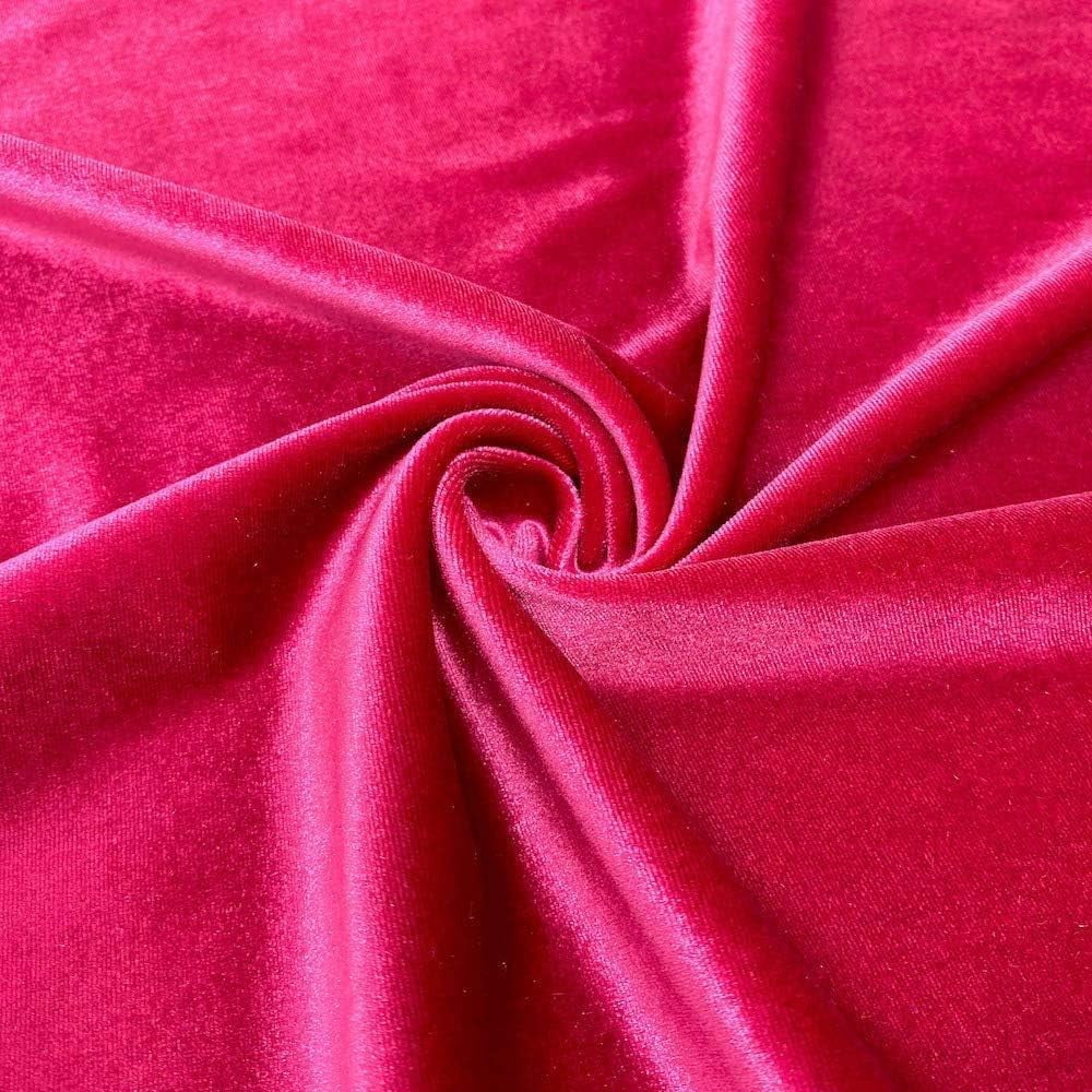 Valentina Textiles Inc Royal Velvet Fabric by the Yard(10 Yard,Fuchsia ...