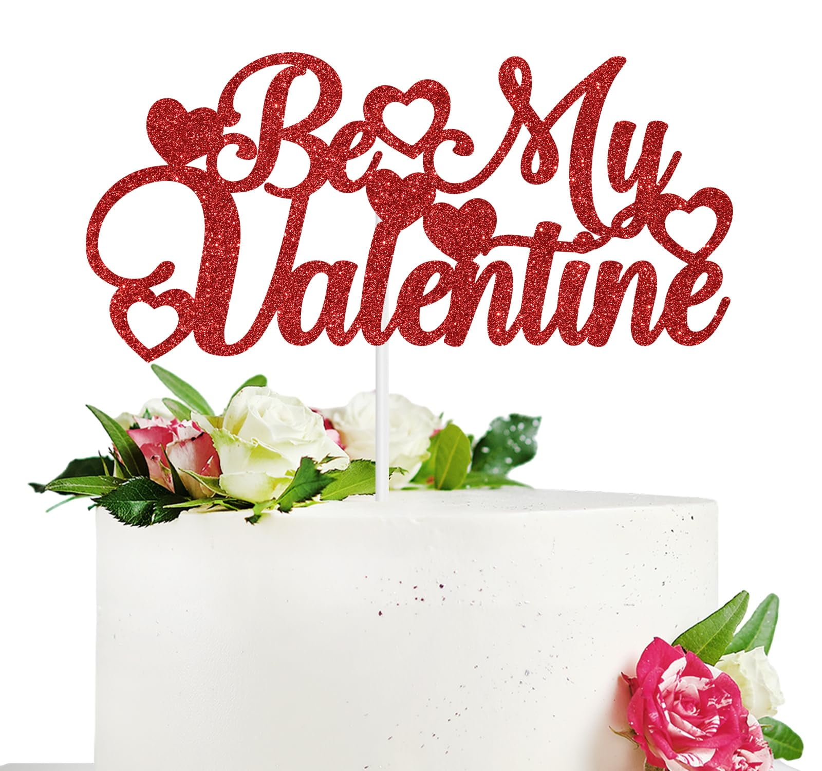 Be My Valentine Cake Topper, Sweet RST1 Love Heart, Be Mine, I Love You ...