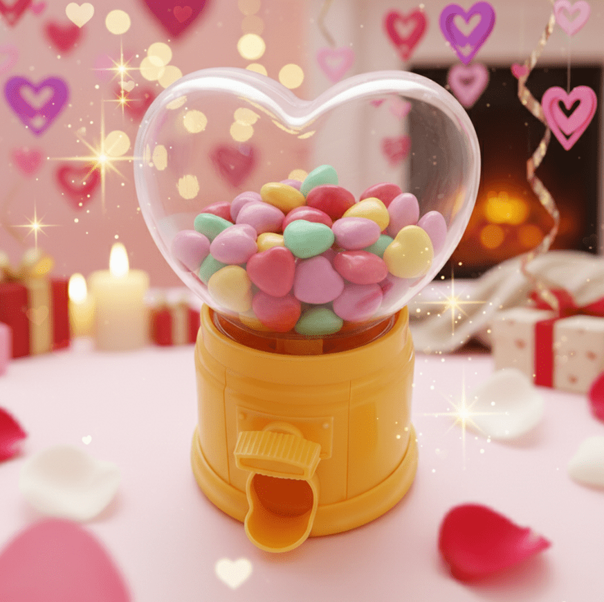Valentine Candy Dispenser Machine Mini Valentine Machine with Easy ...