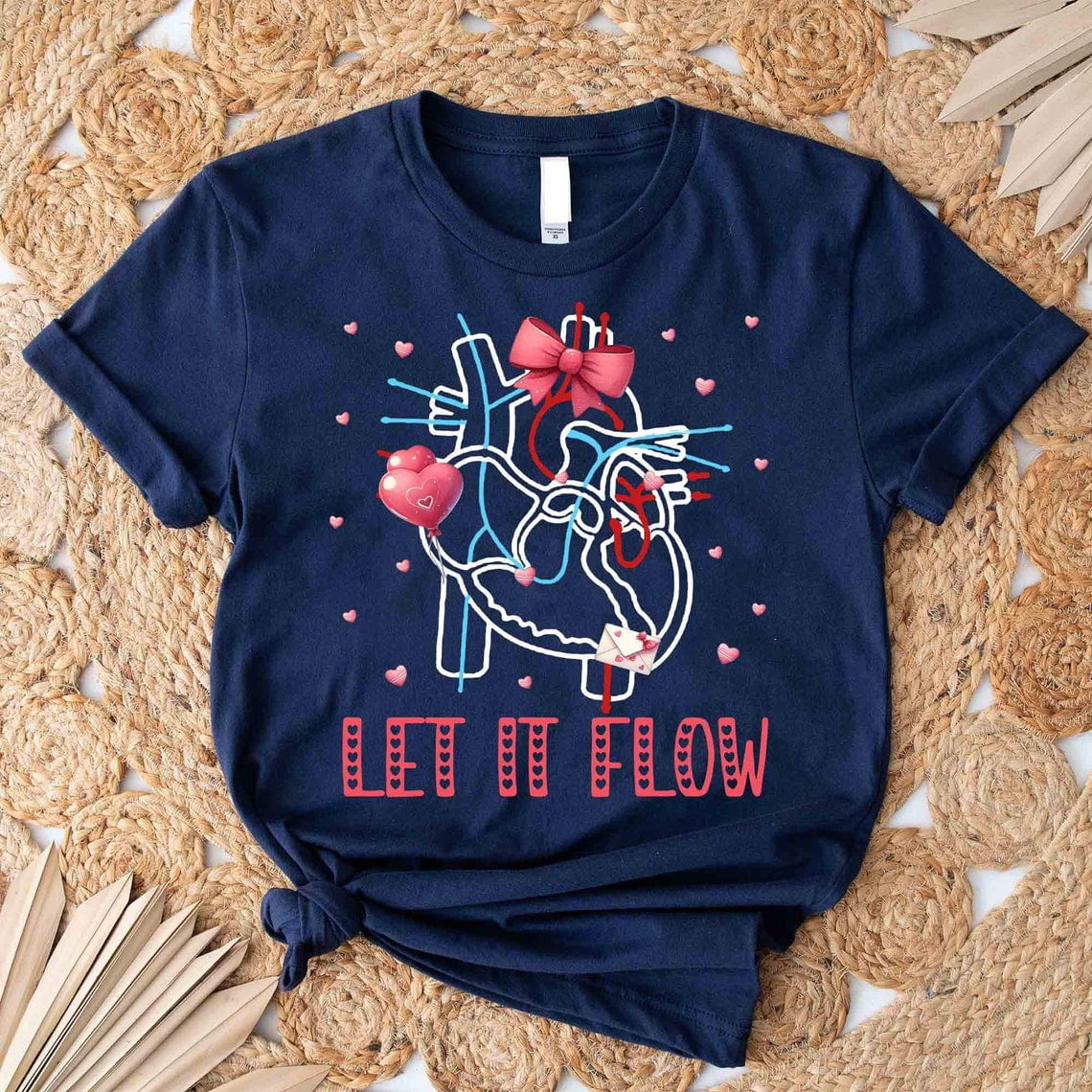 Valentine Cardiac Nurse Heart Anatomy Shirt Xoxo Cath Lab CCU Nurse T ...