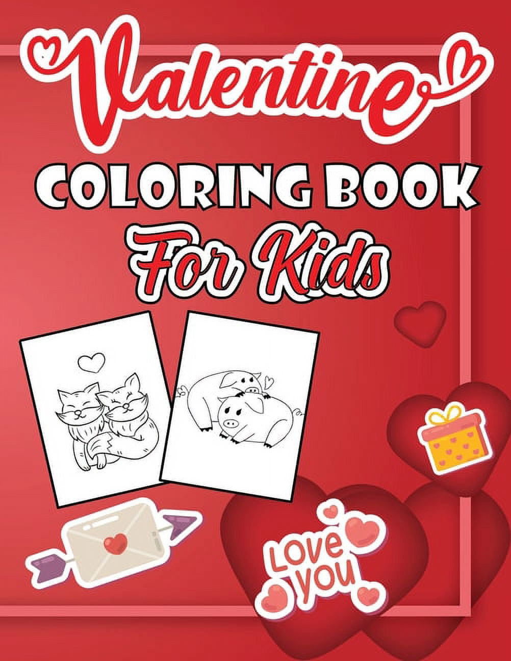 Valentine Coloring Book For Kids: Valentines Day Activity Books For ...