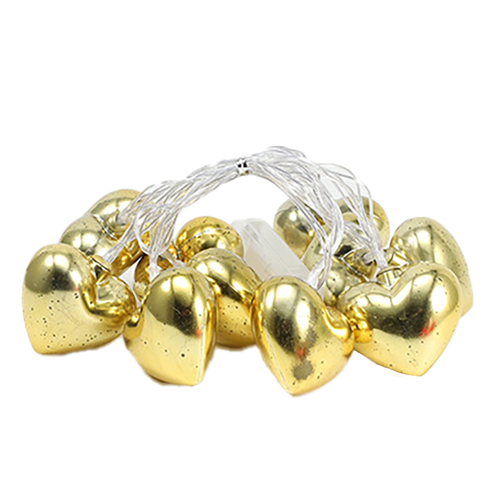 Valentine Day Heart String Lights 5 FT 10 LED Heart Shaped Bling Fairy ...