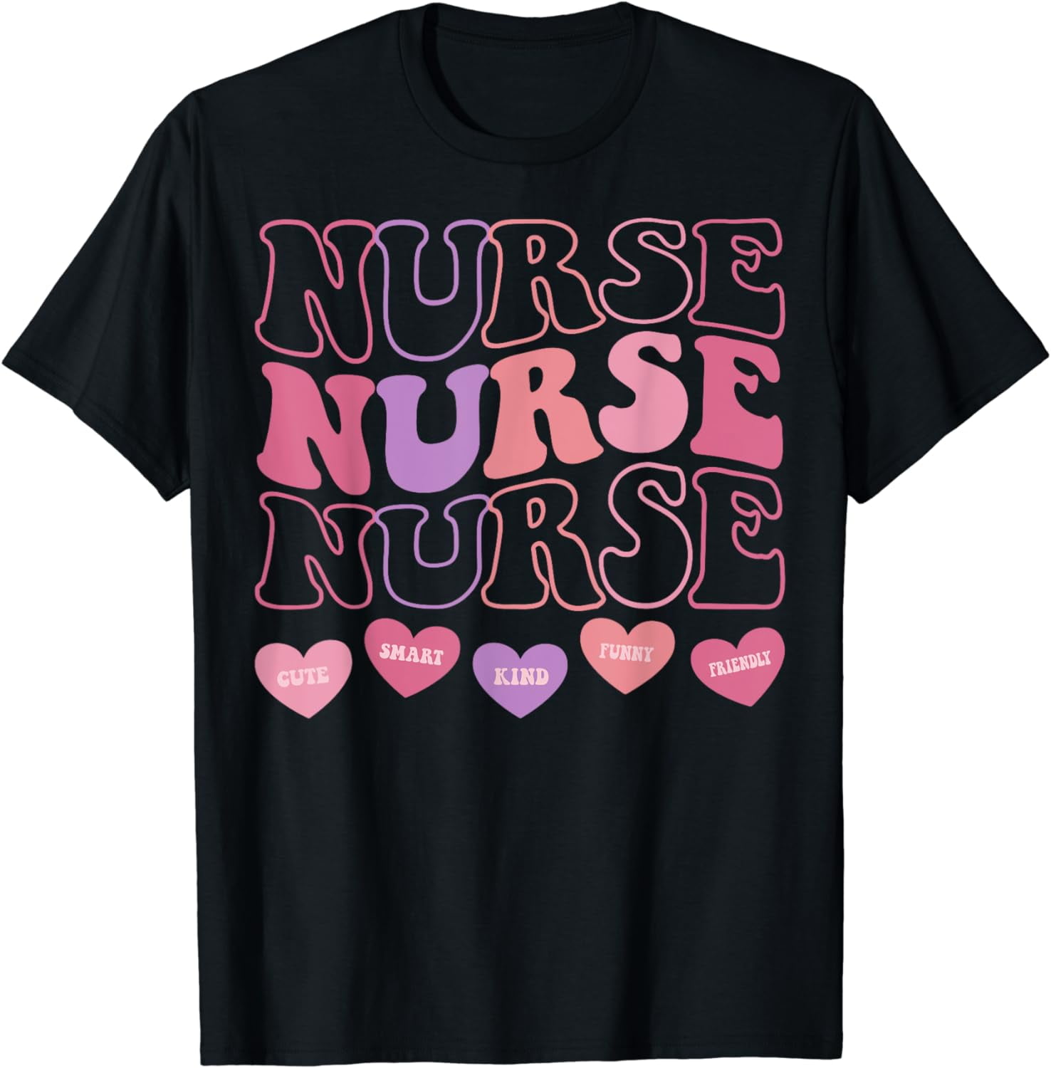Valentine ER ICU NICU RN Nurses Women Retro Nursing Medical T-Shirt ...
