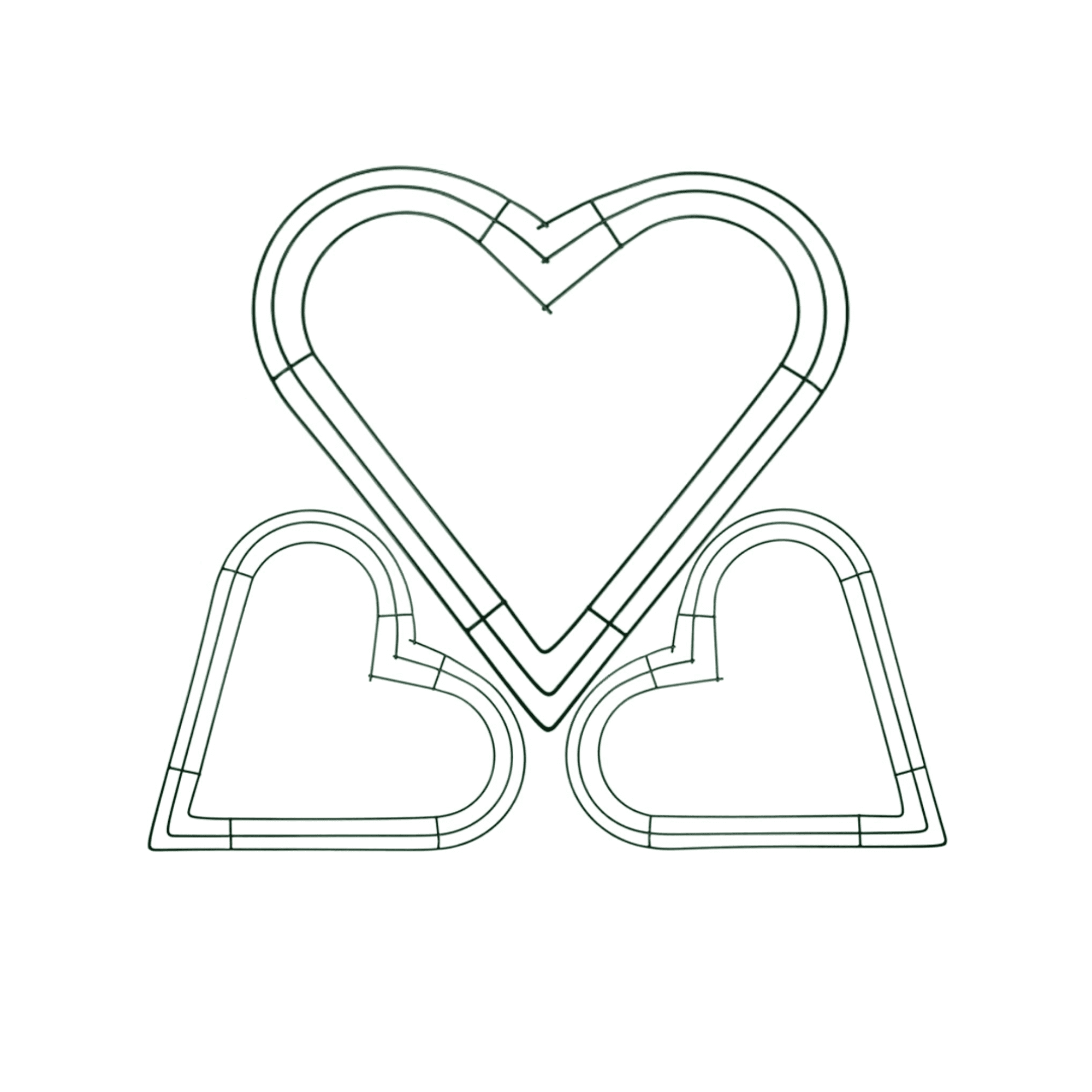 Valentine - FSSTAM 12 inch Heart Shaped Metal Wire Wreath Frame Form ...