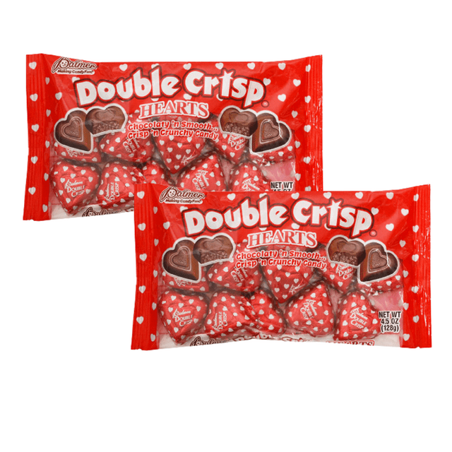 Valentine FSSTAM Valentines Day Candy Hearts, Double Crisp Chocolate ...