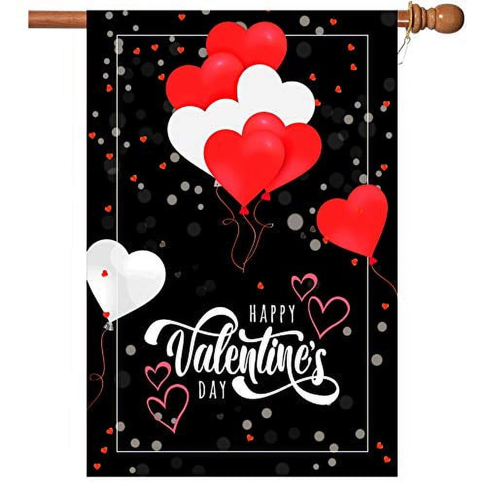 Valentine Flag, Double Sided Valentines Day Flag Love Combination ...