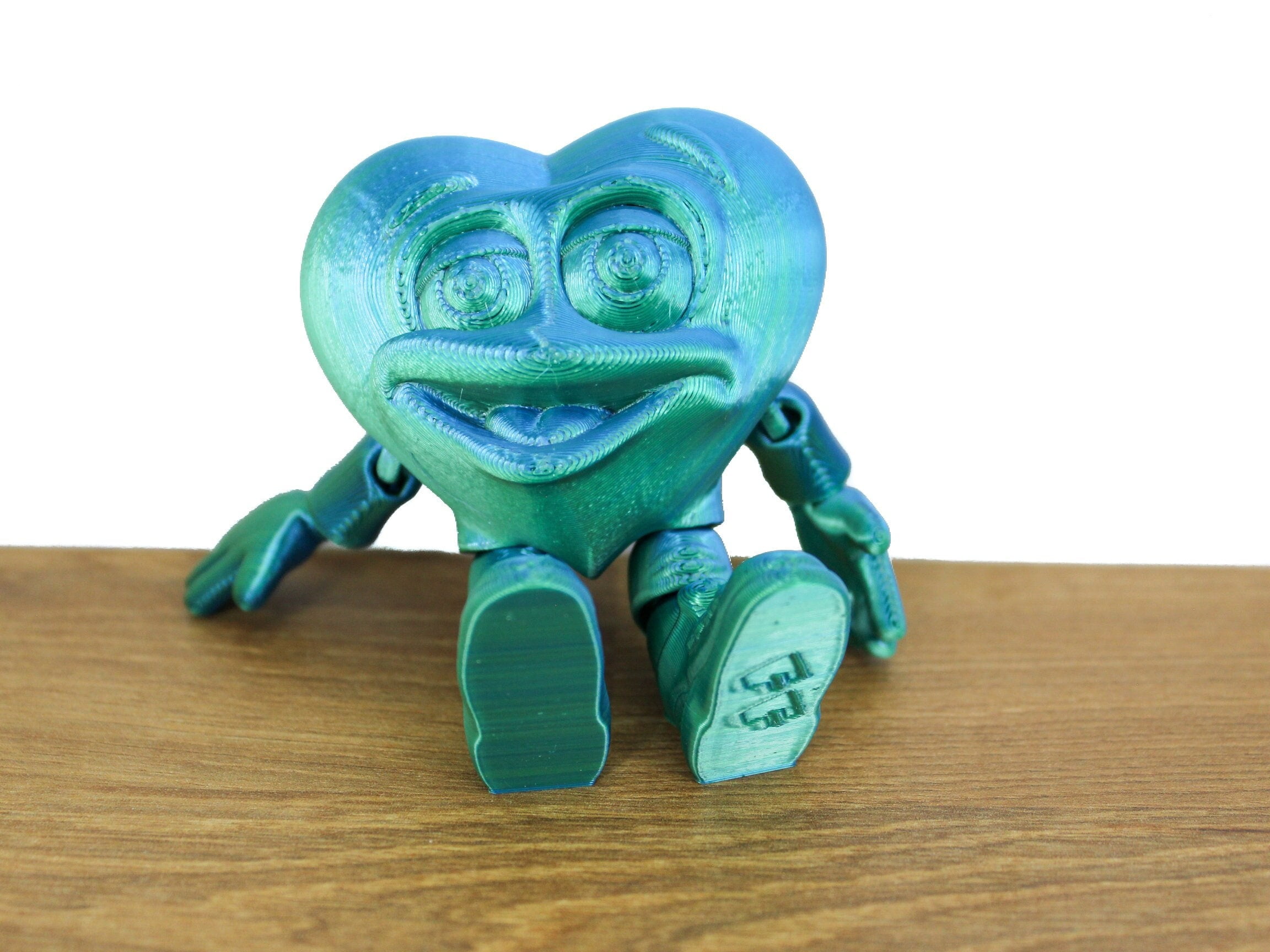 Valentine Heart Fidget Jumbo Be Mine Figurine | Flexible Articulating ...