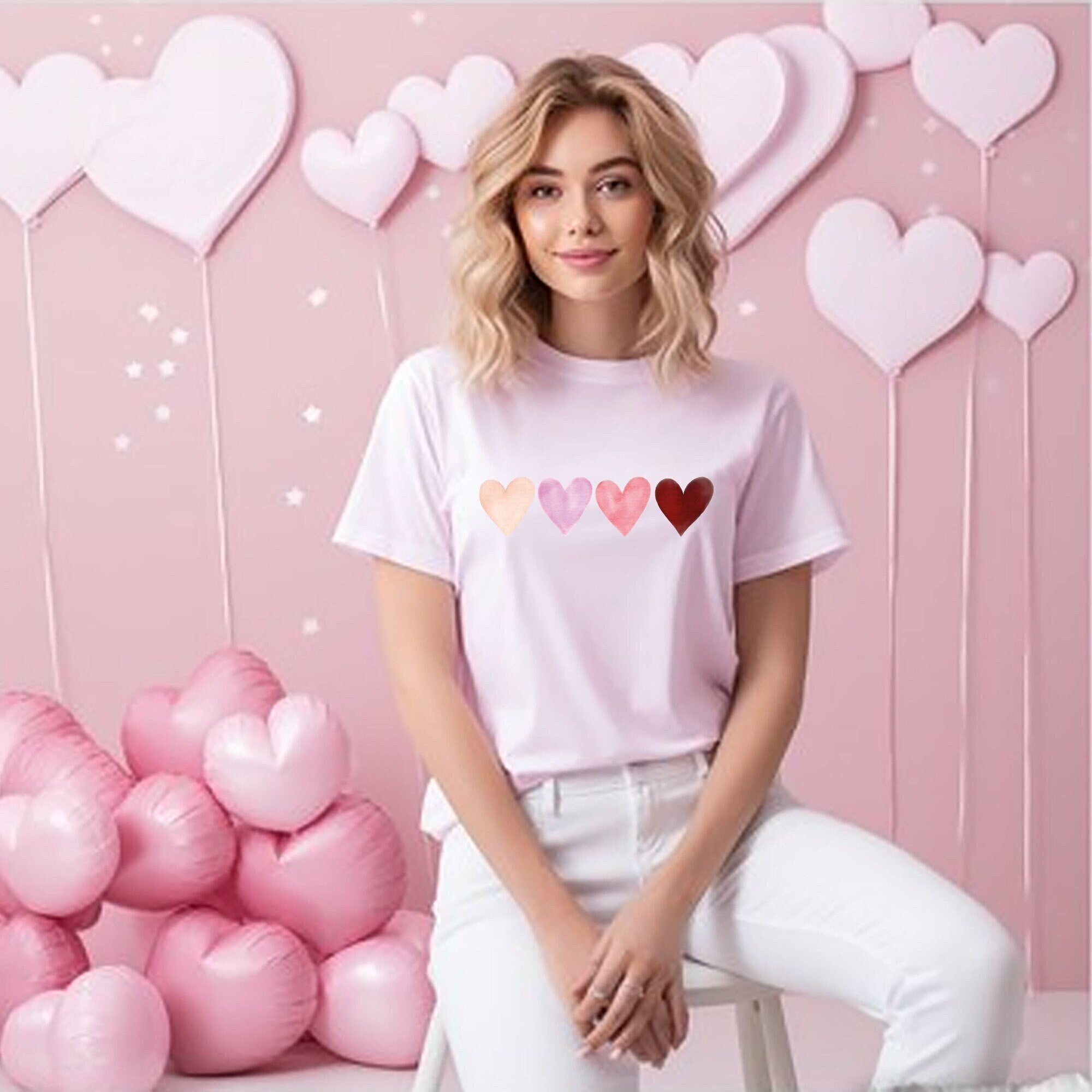 Valentine Heart T-Shirt, Cute Valentine Shirts, Valentine T-Shirts ...