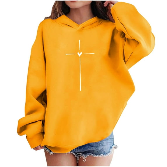 Valentine Hooded Sweatshirts For Kids Long Sleeve Print Pullover Tops ...