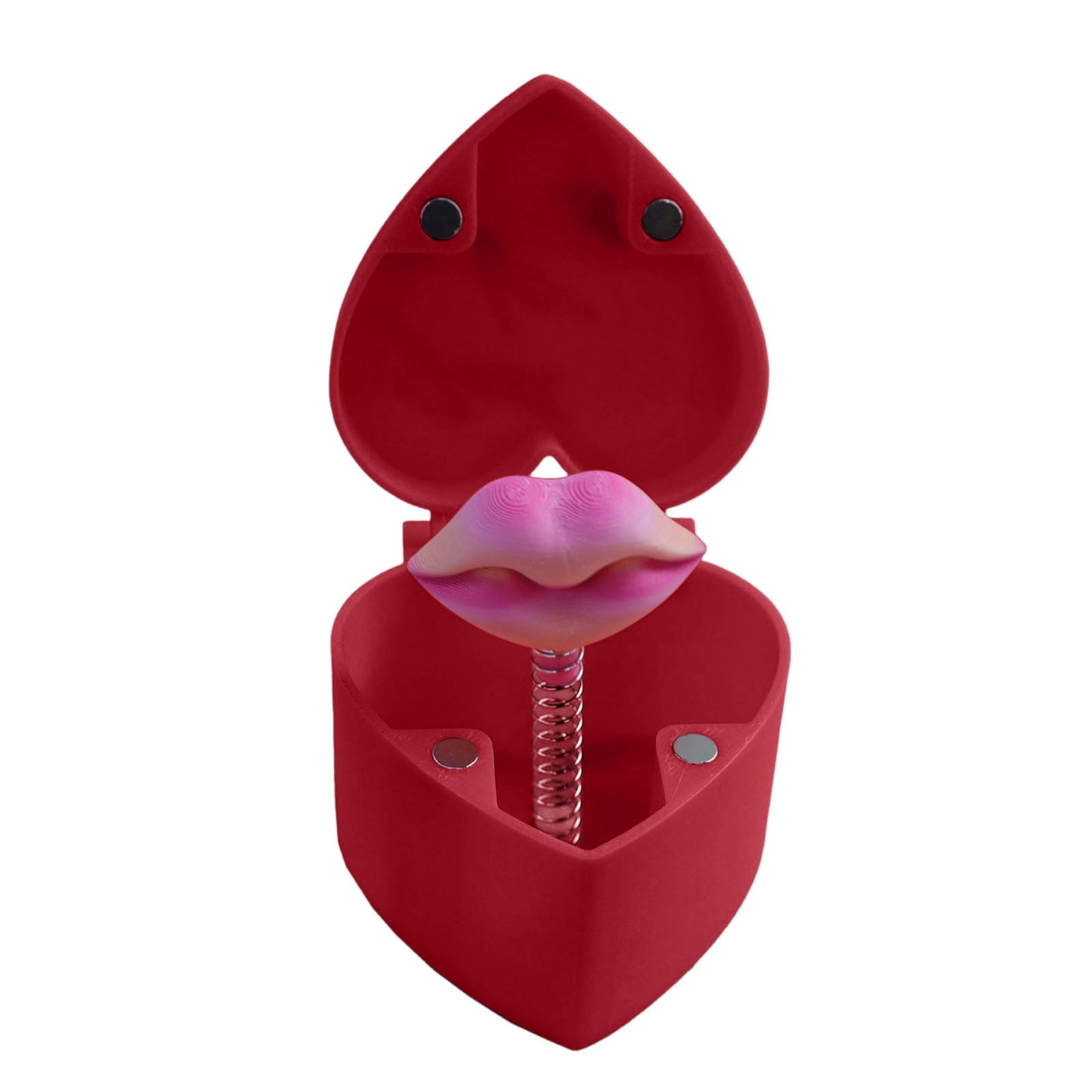 Valentine Lips Gift Box, 3D Printed Pop-Up Bouncing Kiss Box, Fun ...