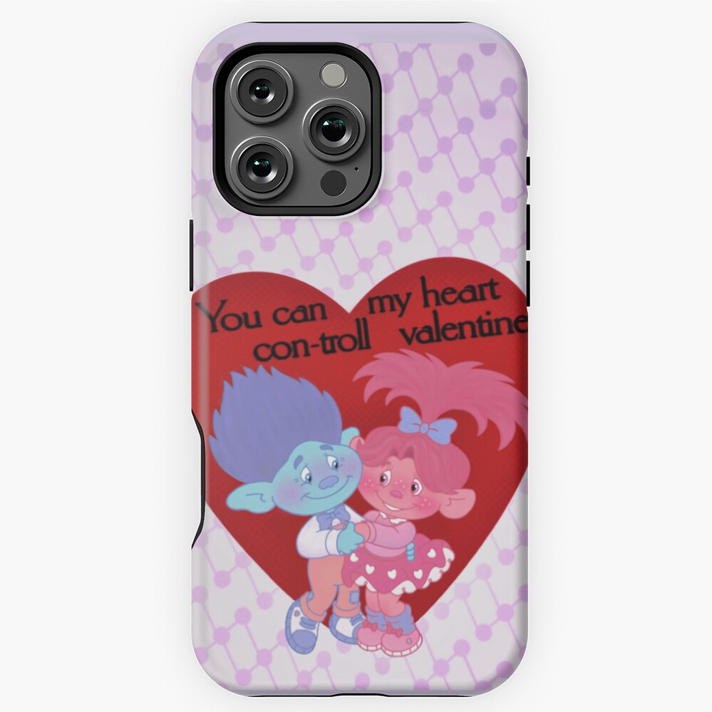 Valentine Love Trolls Cute Movie Art Phone Case for iPhone 16 15 14 13 ...
