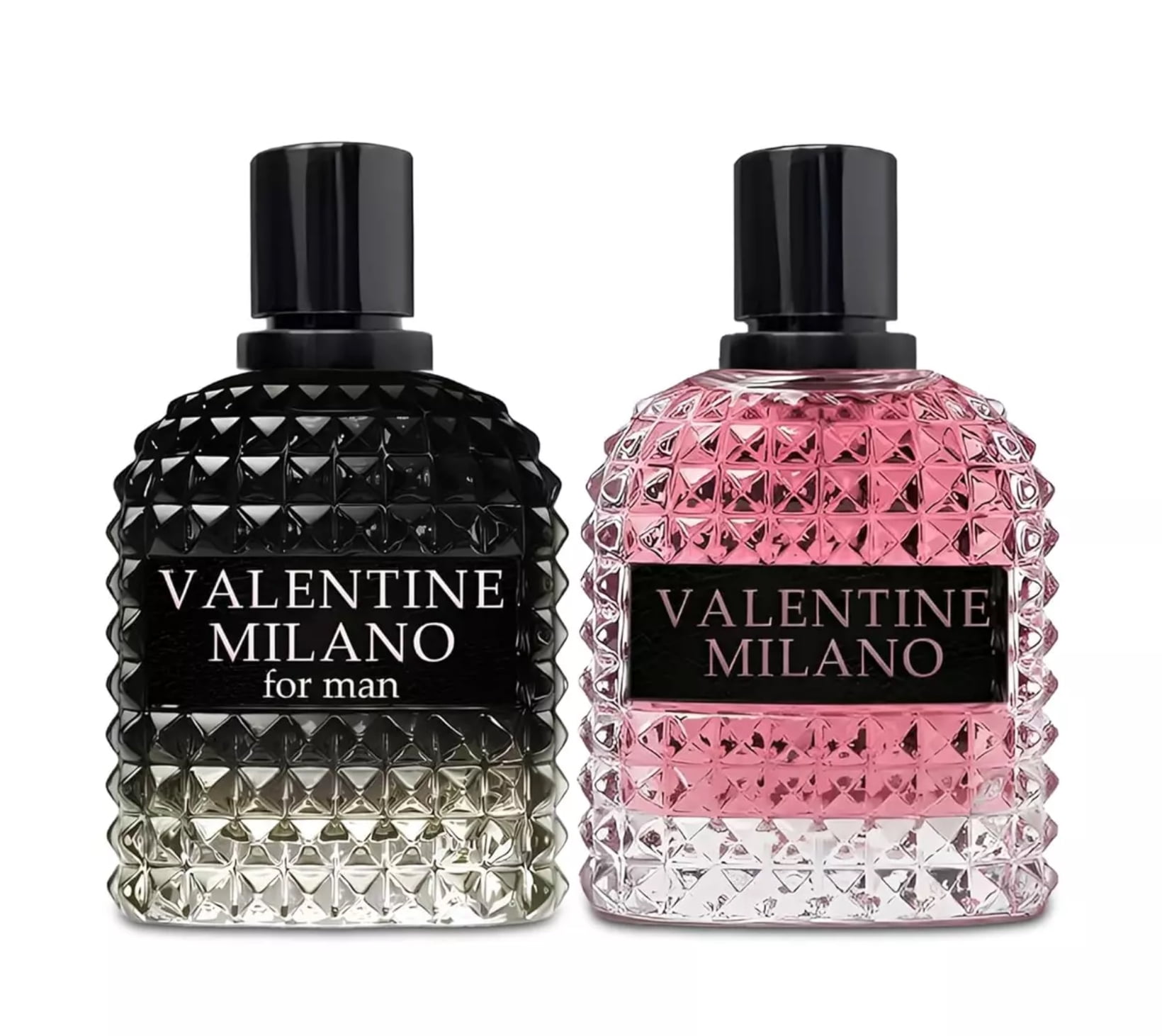 Valentine Milano Luxury Fragrance Set – Pink for Women, Black for Men ...