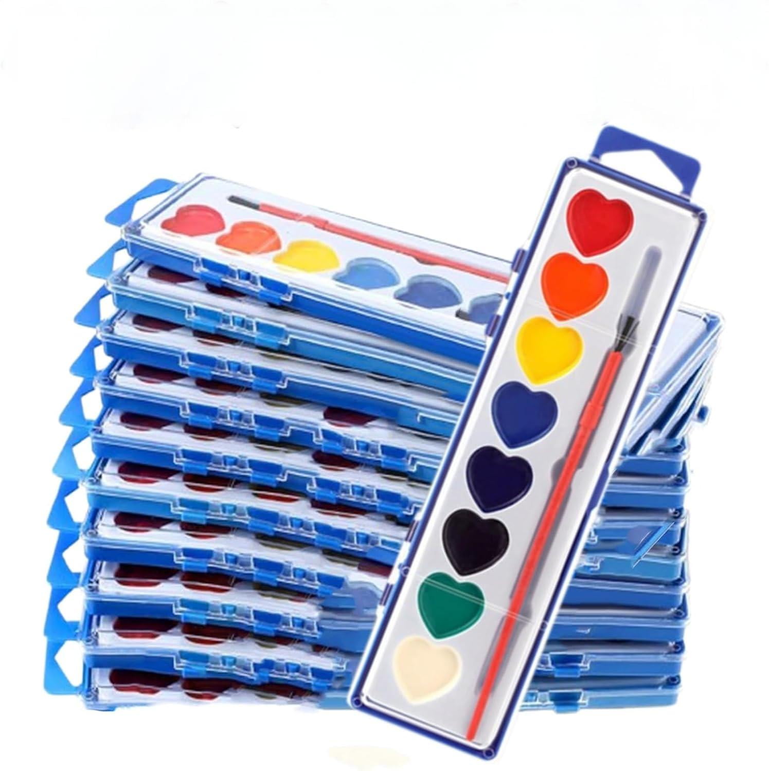 Valentine Paint Set Gift Heart Shaped Water Color Paint, Watercolor ...