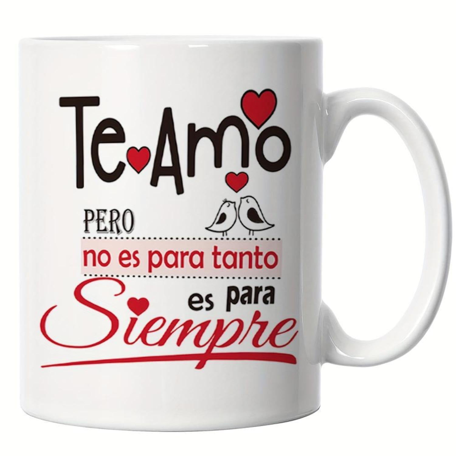 Valentine S Day Christmas 11 1 oz 330 ml Spanish Love Phrase Ceramic ...