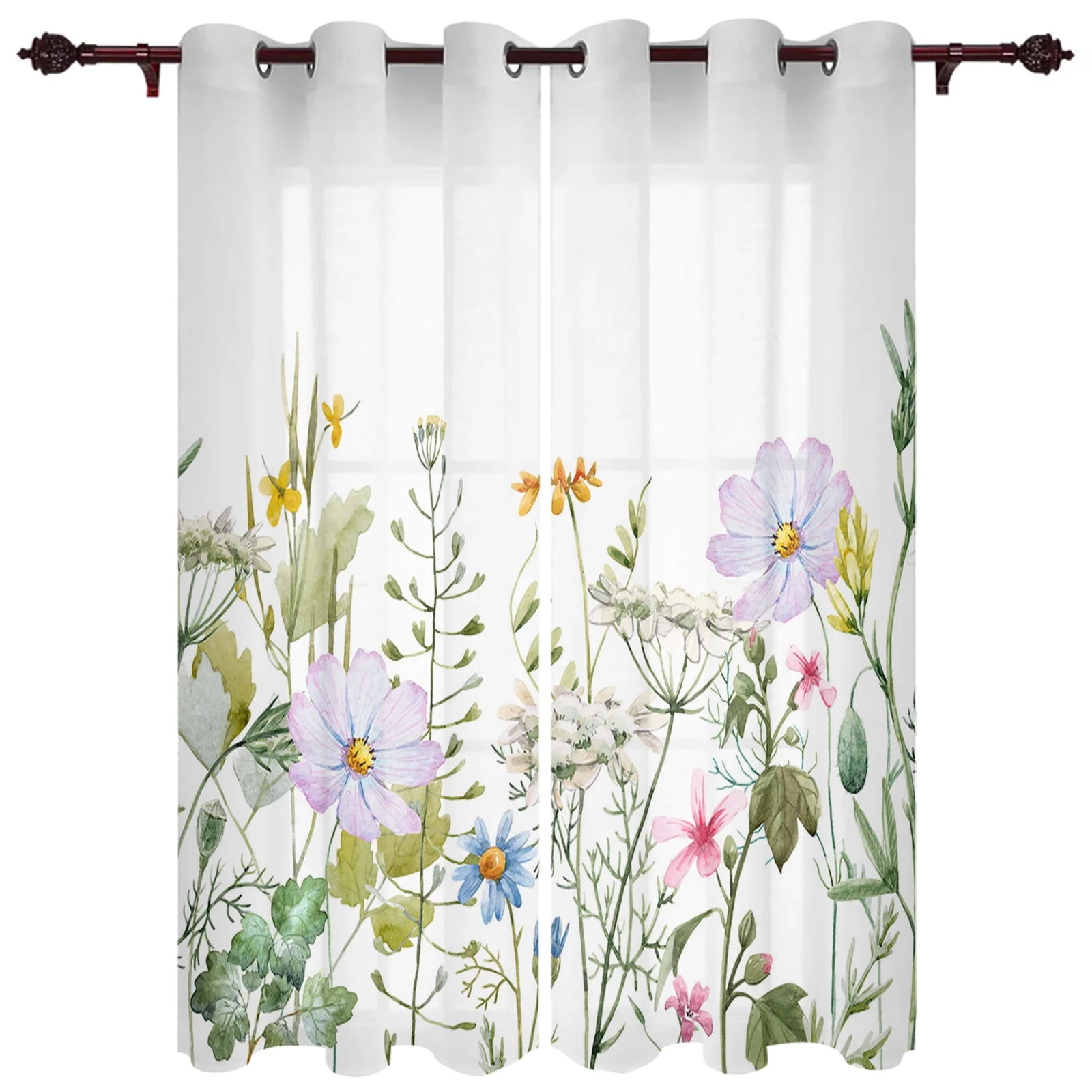 Valentine'S Day Love Simplicity Bohemia Modern Window Curtains for ...