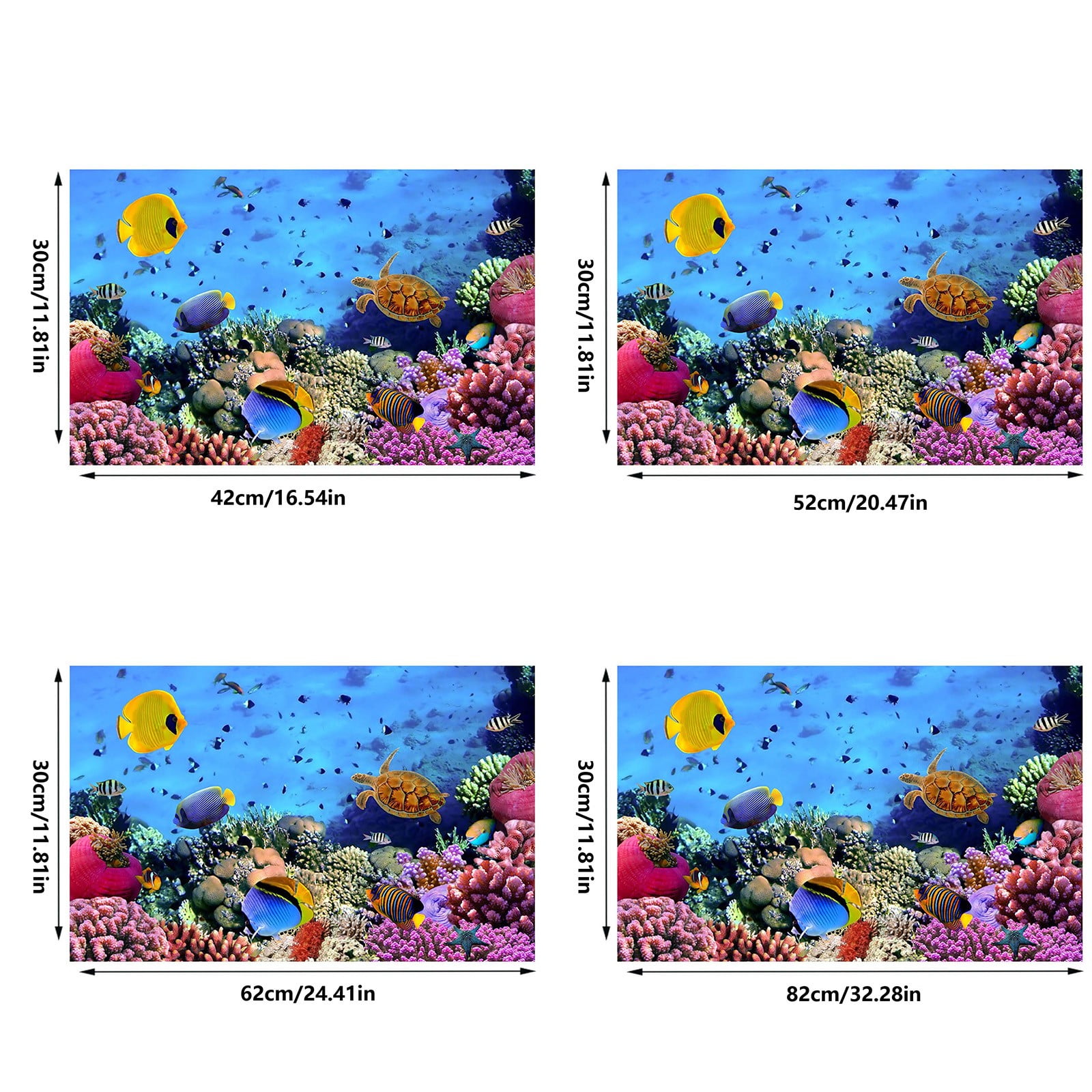 Valentine'S Day Stickers - Aquarium Background Sticker 3D Double ...