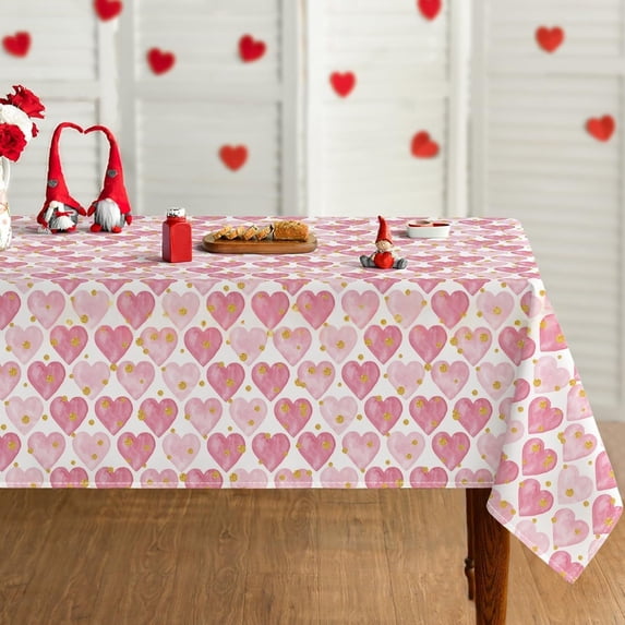 Valentine Tablecloth, 52x70inch Table Linen, Banquet Cloth, Rectangle ...