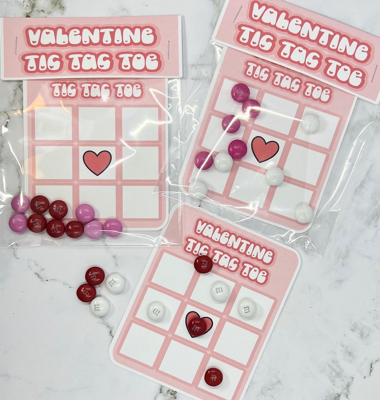 Valentine Tic Tac Toe Treat Bags | Fun Valentine's Day Gift with 4x5 ...