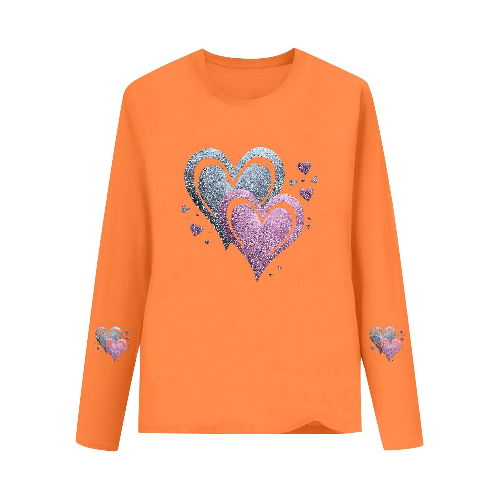 Valentine Tops For Kids Crew Neck Long Sleeve Festival Print Pullover ...