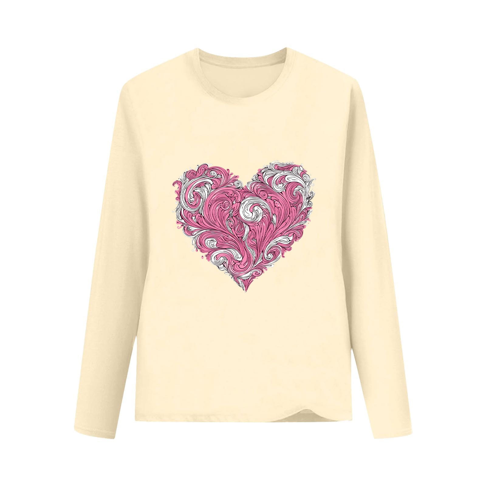 Valentine Tops For Kids Crew Neck Long Sleeve Festival Print Pullover ...