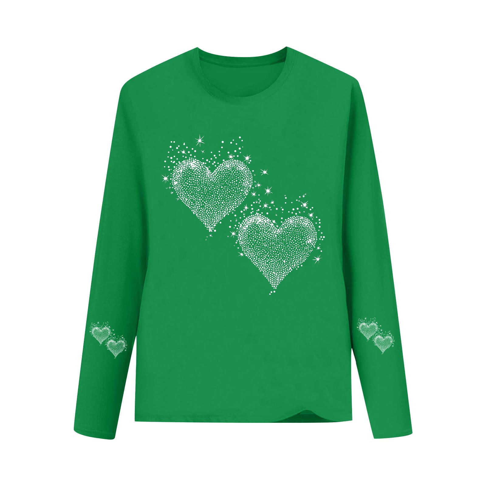 Valentine Tops For Kids Crew Neck Long Sleeve Festival Print Pullover ...