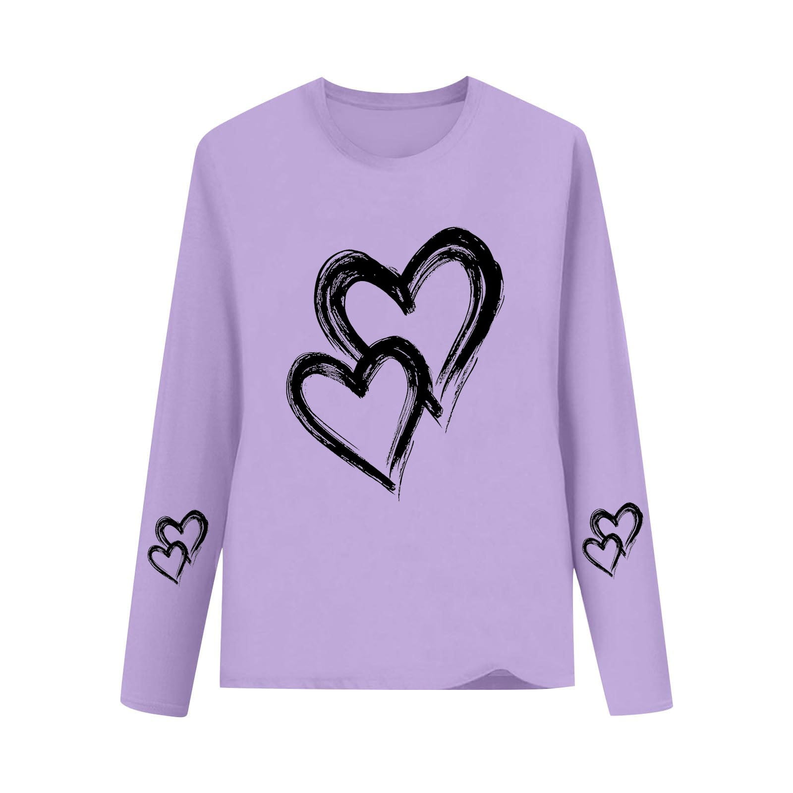 Valentine Tops For Kids Crew Neck Long Sleeve Festival Print Pullover ...