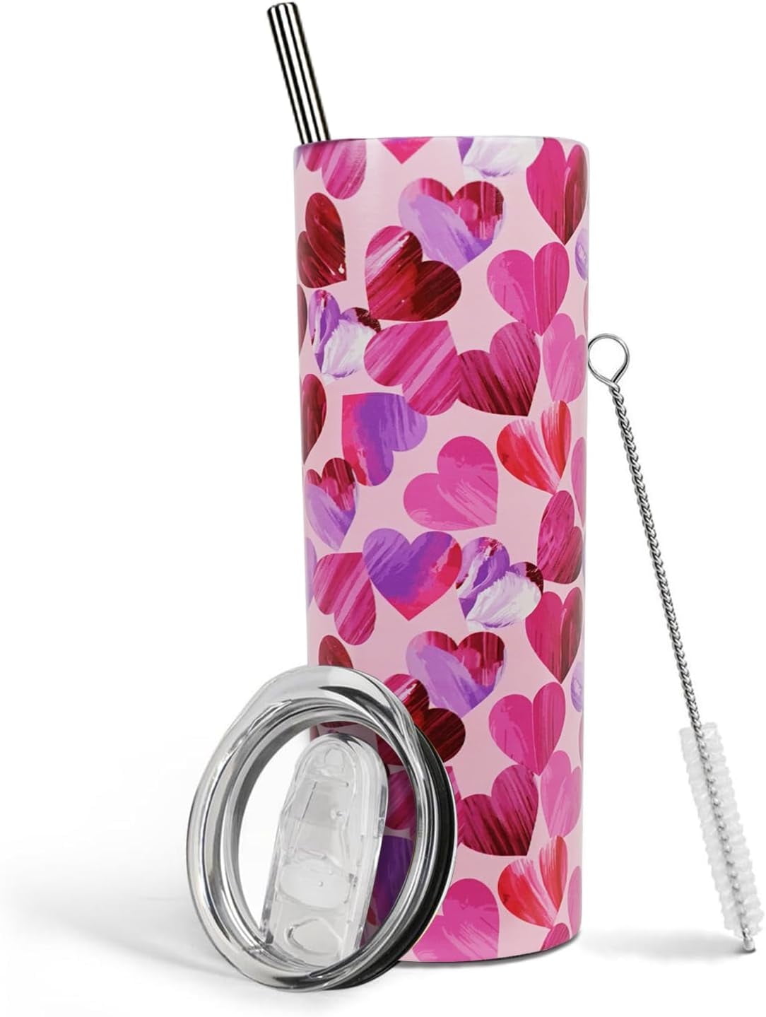 Valentine Tumbler With Lid and Straw Stainless Steel 20oz Valentine ...