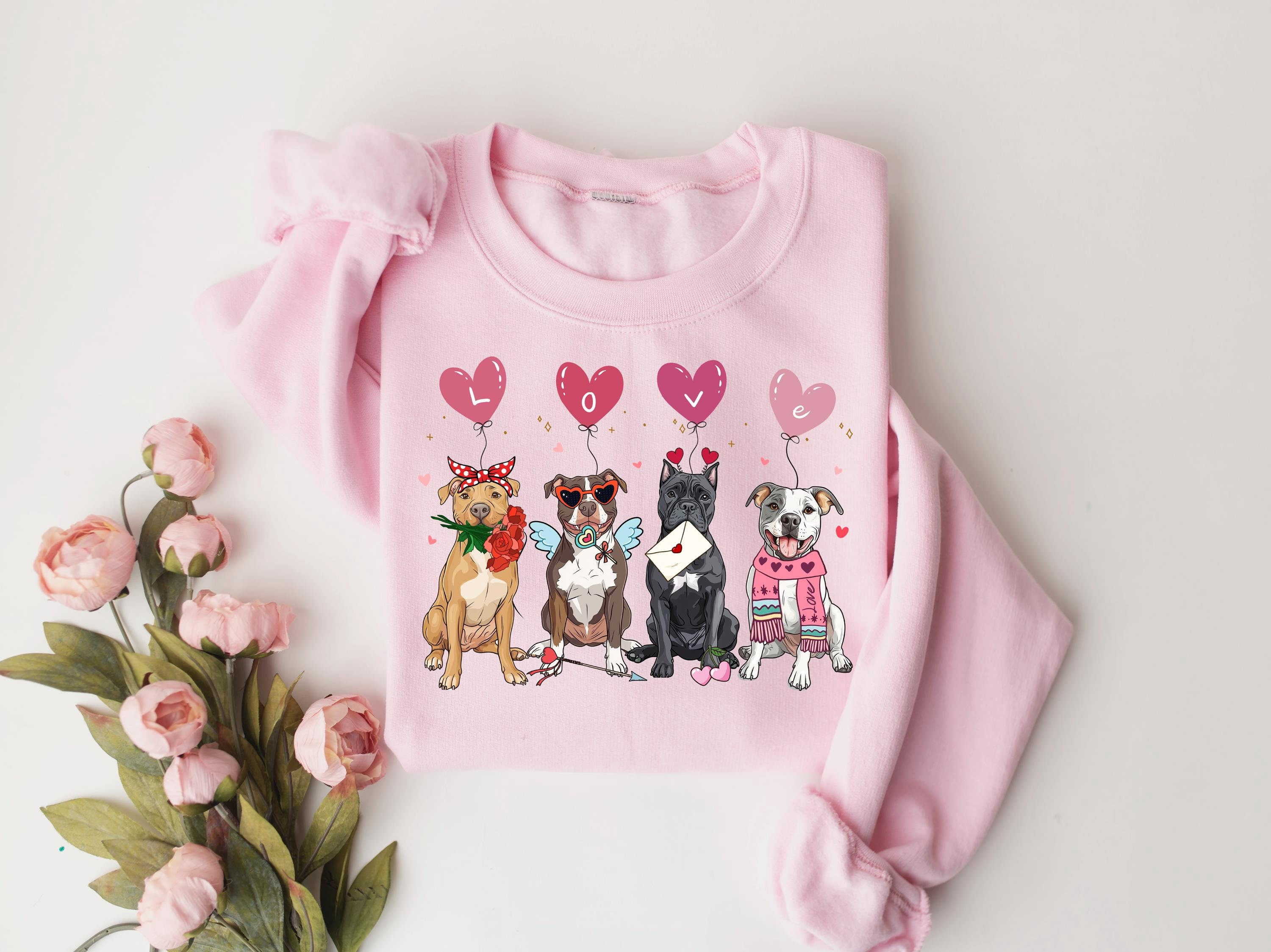 Valentine dog shirt, Pitbull shirt, Pitbull mom shirt, valentine ...