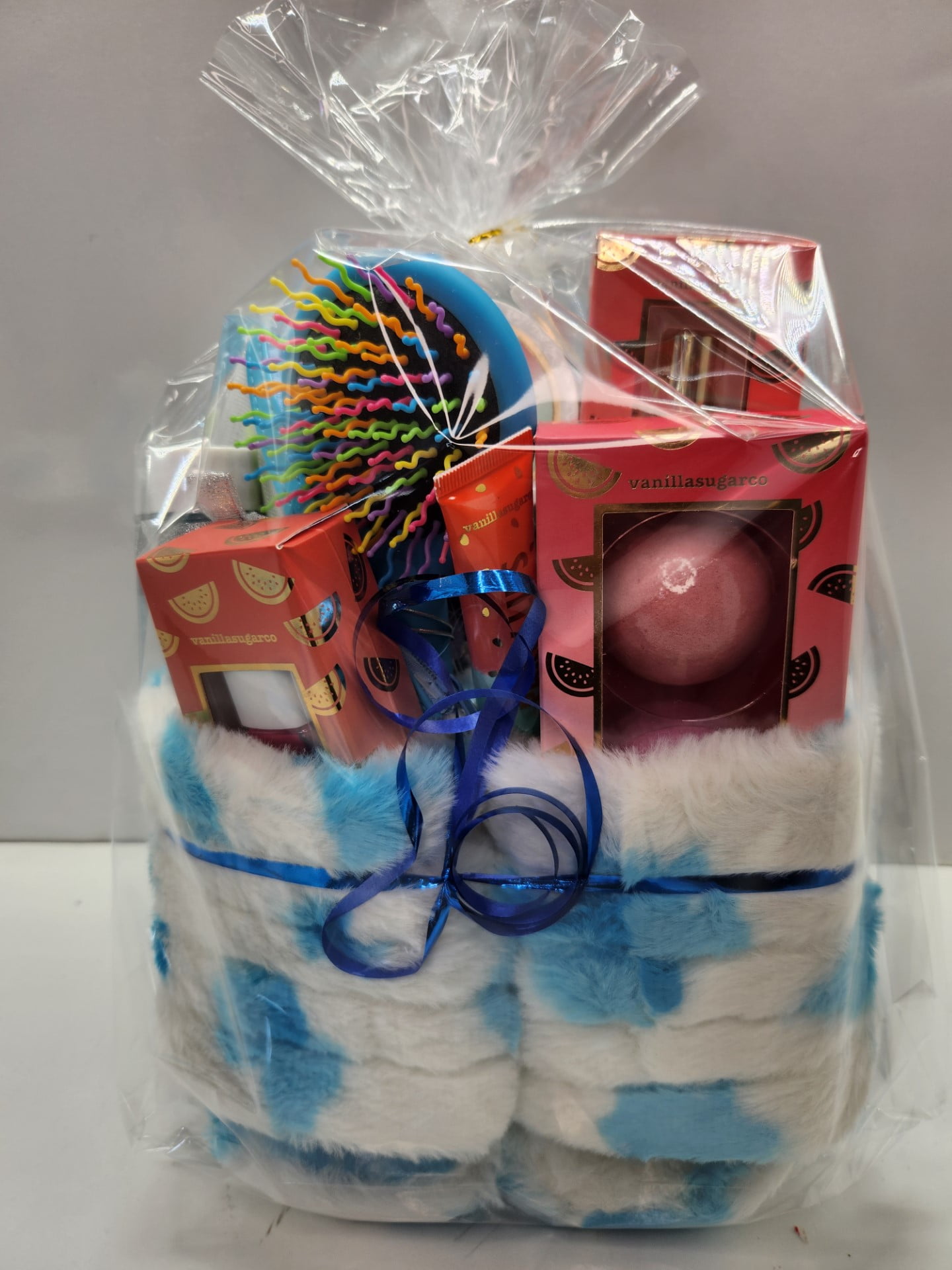 Mother's Day Blue Spa Slipper Gift Set 12 Piece fits Sizes 8-10 ...