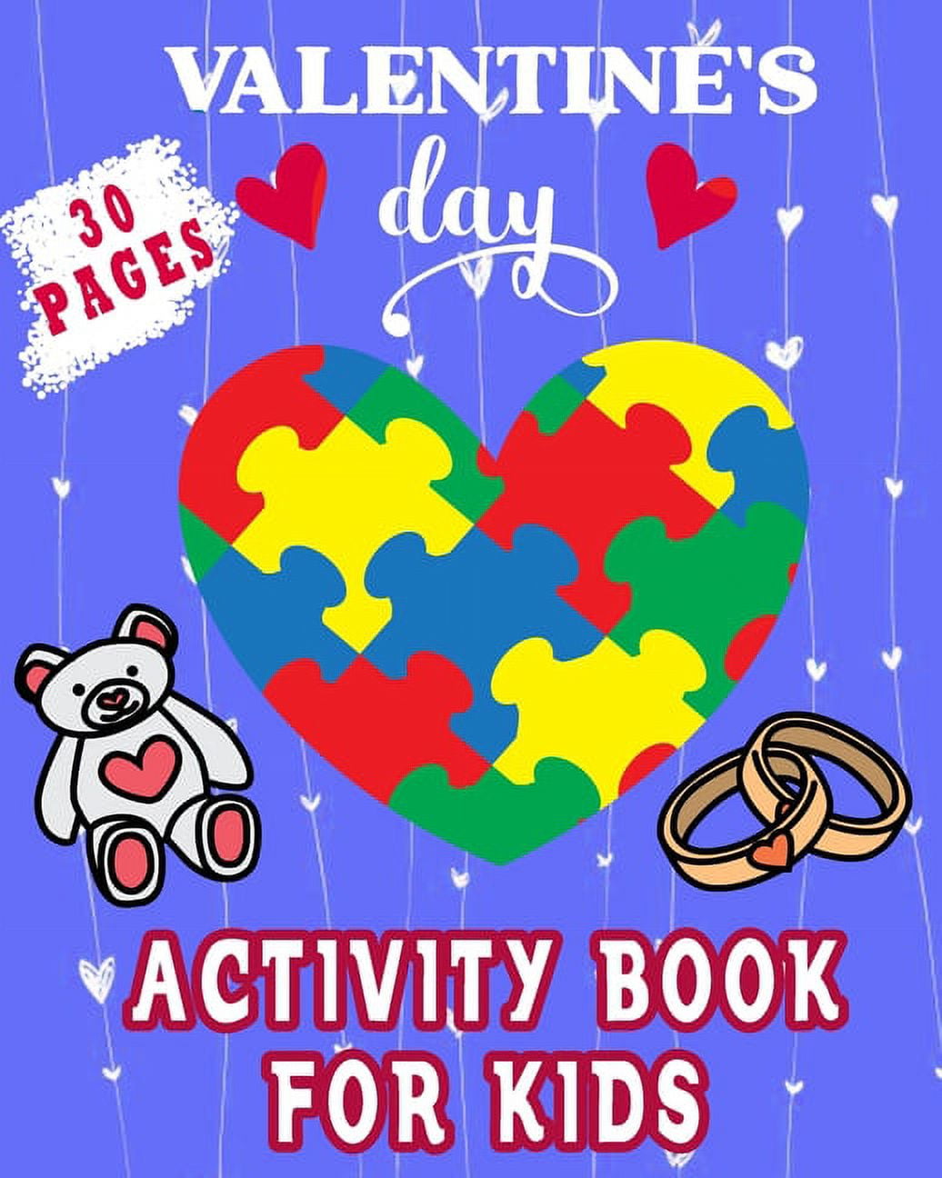 Valentine's Day Activity Book For Kids: A Beautiful Collection Of Fun ...