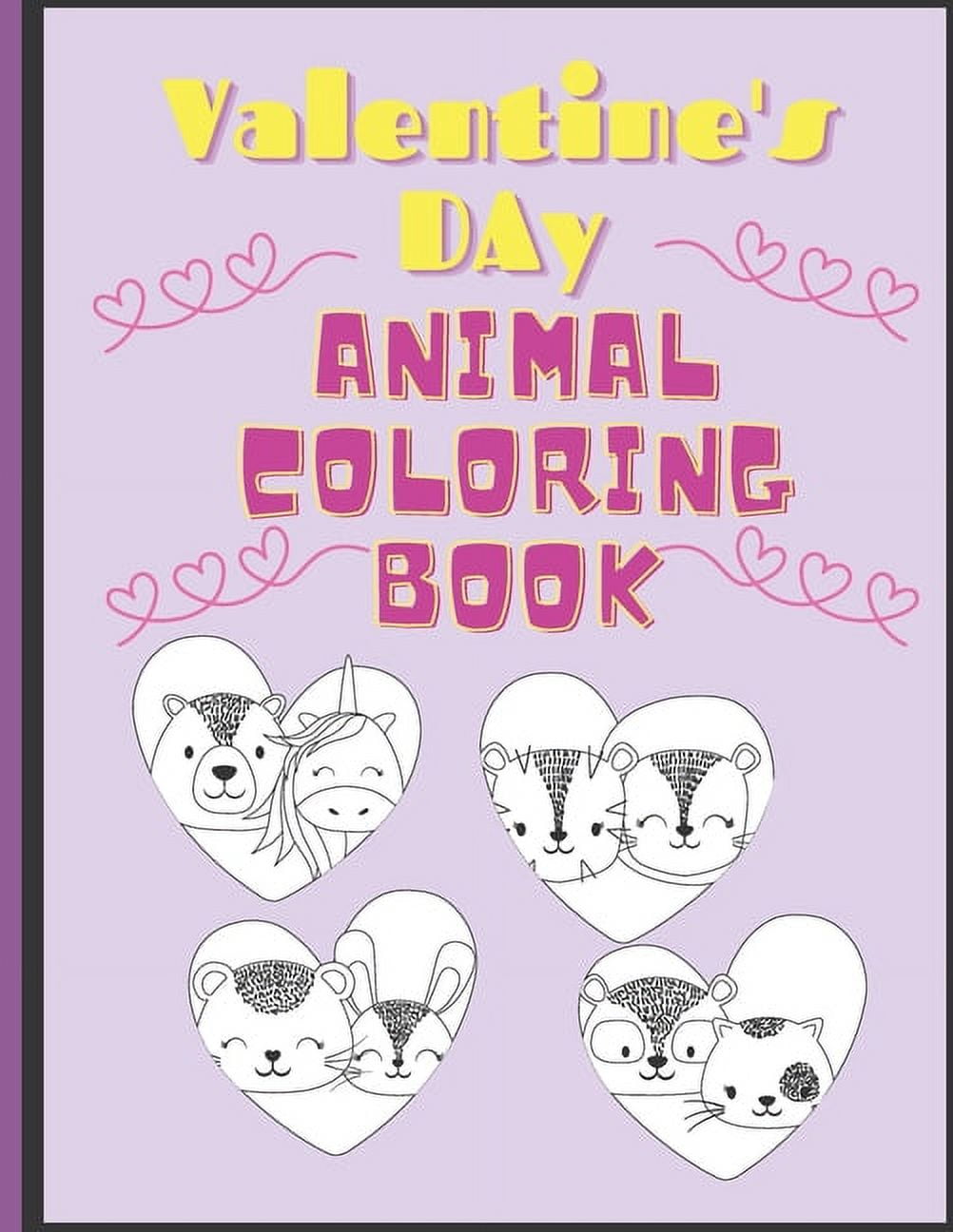 Valentine's Day Animal Coloring Book: Coloring Pages for Kids of All ...